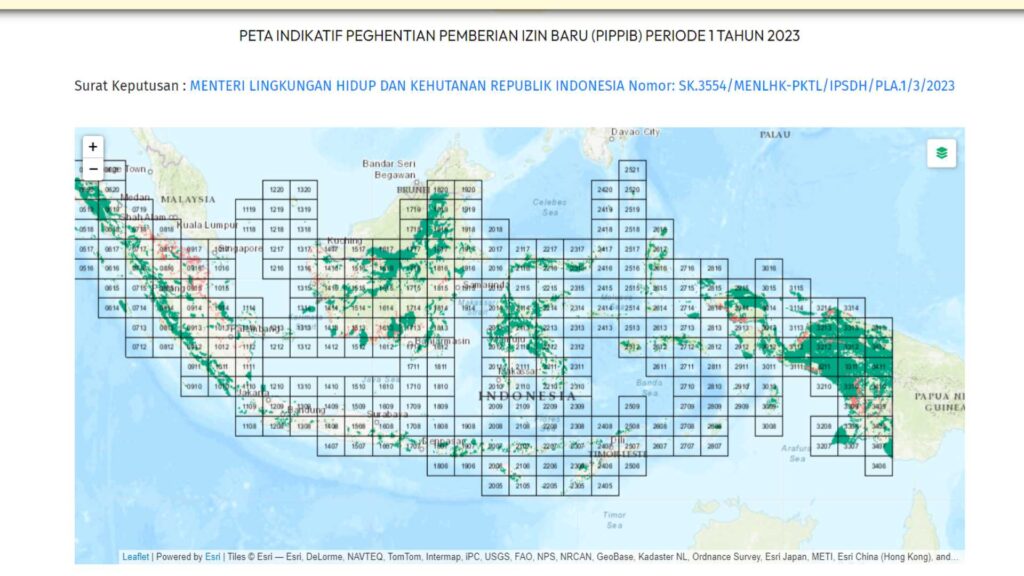 Link Download PIPPIB Tahun 2023 Periode I, Peta Indikatif Penghentian ...